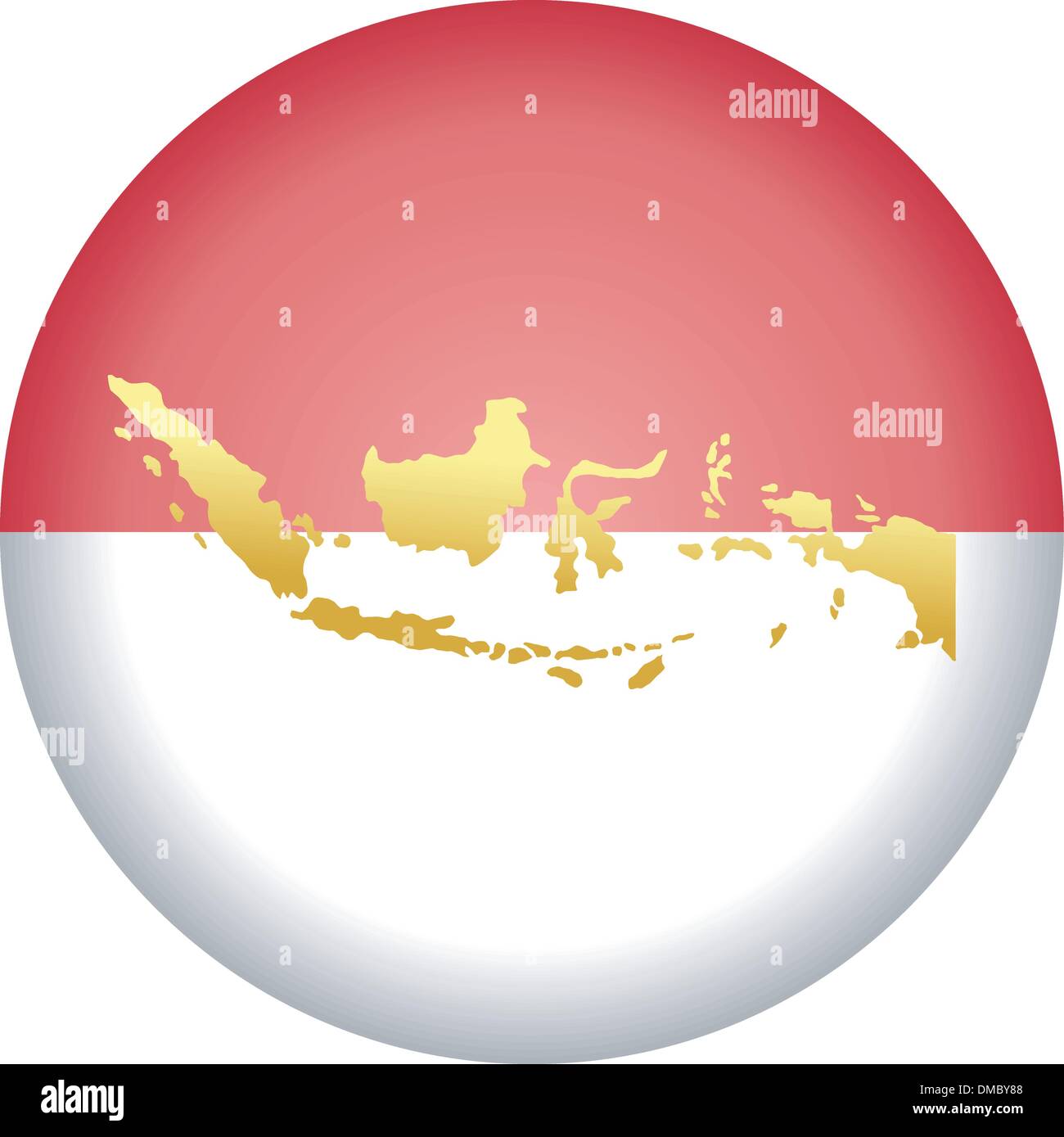flag button in colours of Indonesia Stock Vector Image & Art - Alamy