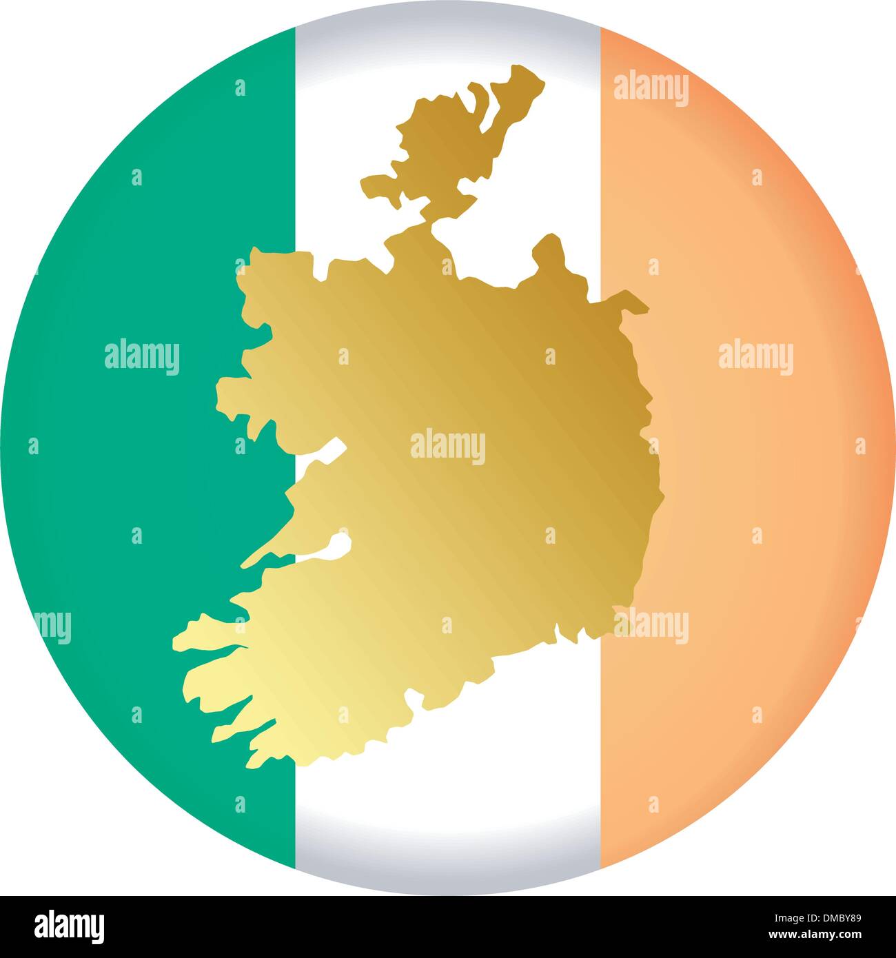 flag button in colours of Ireland Stock Vector Image & Art - Alamy