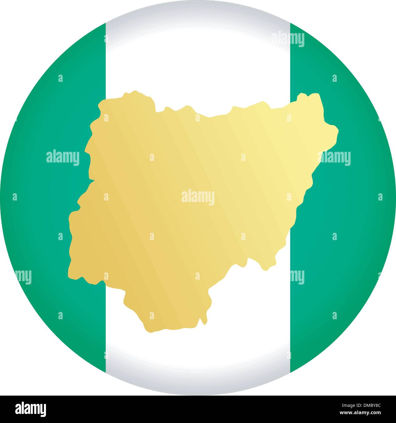 flag button in colours of Nigeria Stock Vector Image & Art - Alamy