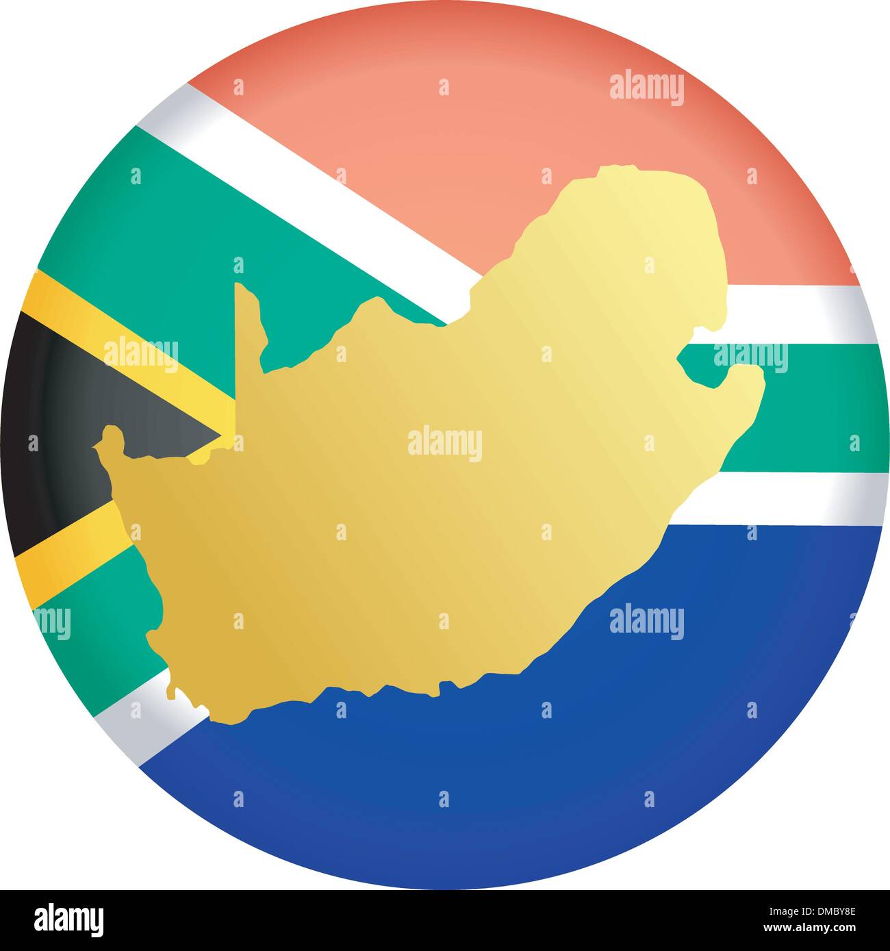flag button in colours of South Africa Stock Vector Image & Art - Alamy