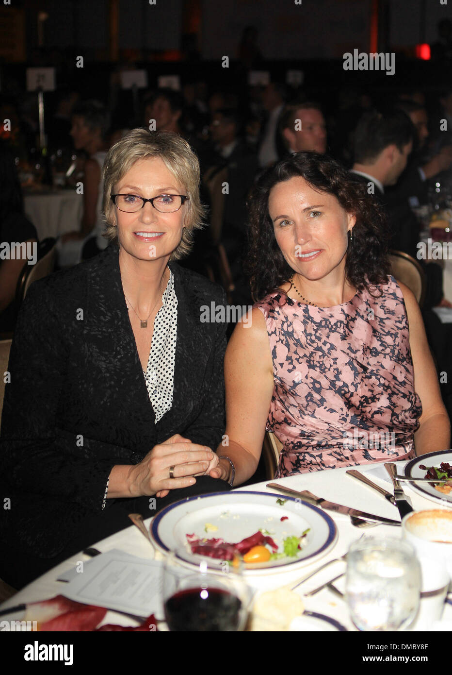 Jane Lynch Dr Lara Embry Equality Awards 2012 held at Beverly Hilton ...