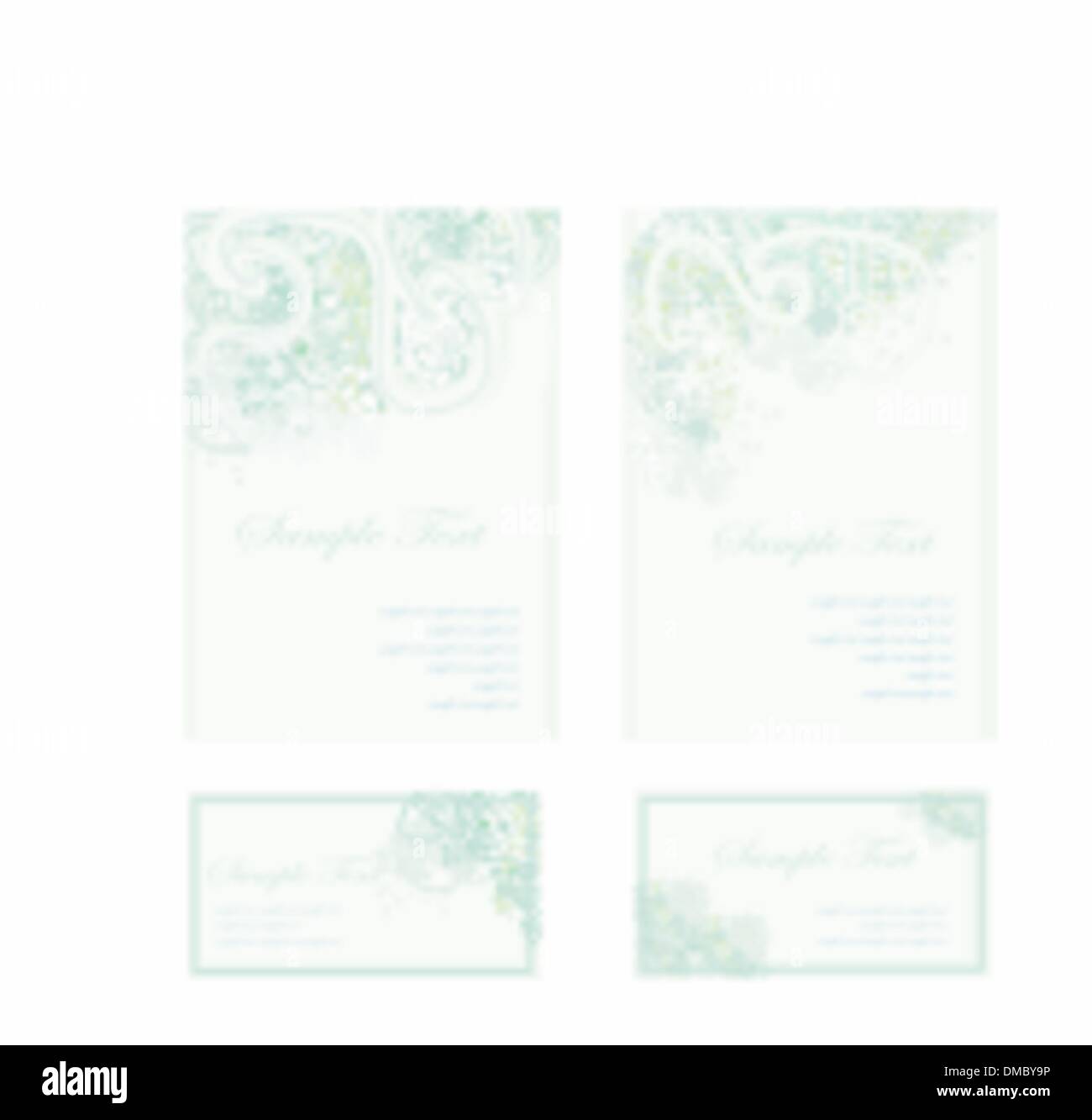 wedding reception card set Stock Vector Image & Art - Alamy