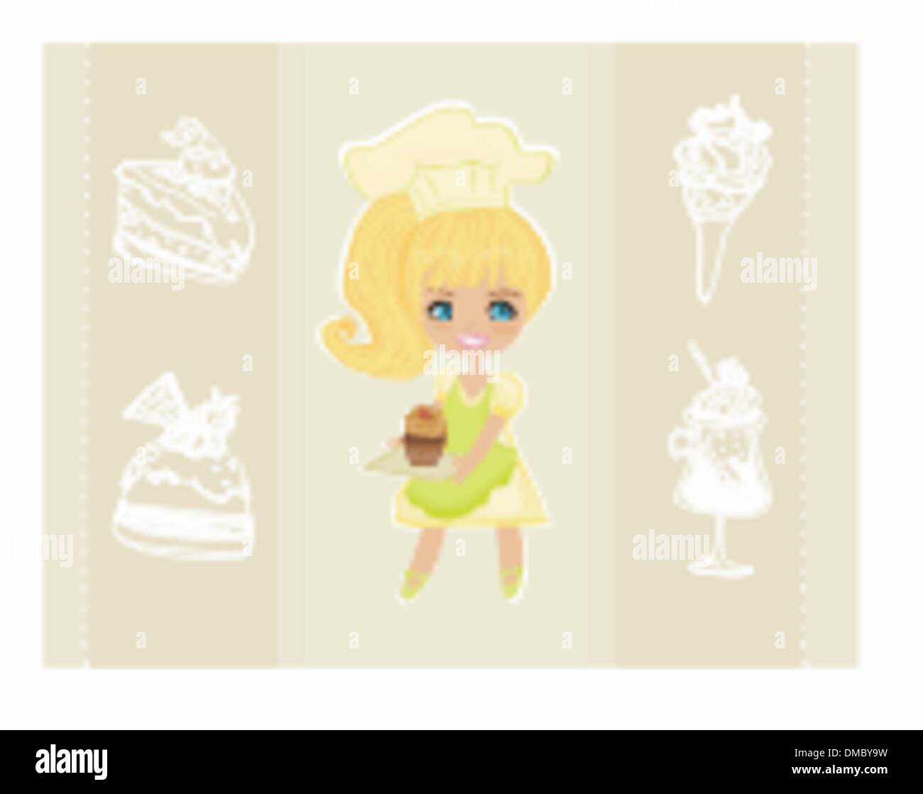 Girl cooking home kitchen Cut Out Stock Images & Pictures - Alamy