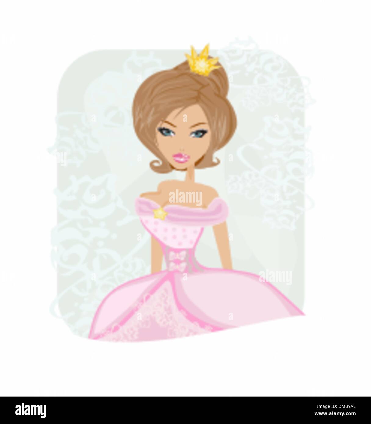 Vector illustration of beauty-bride princess Stock Vector Image & Art ...