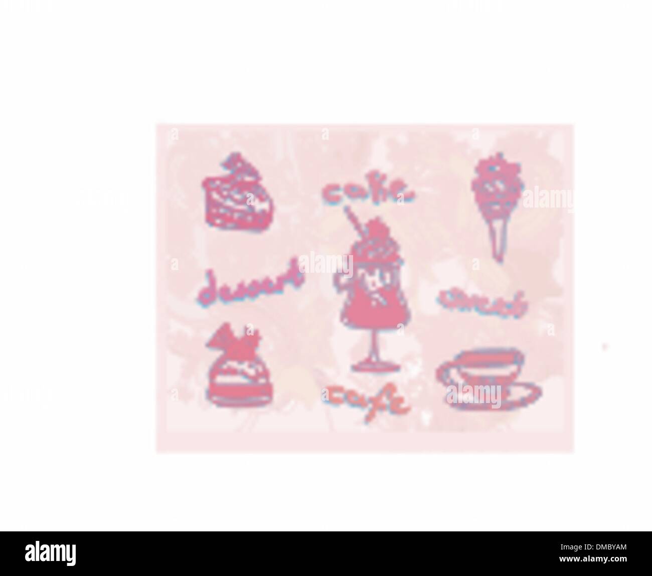 sweet dessert background Stock Vector Image & Art - Alamy