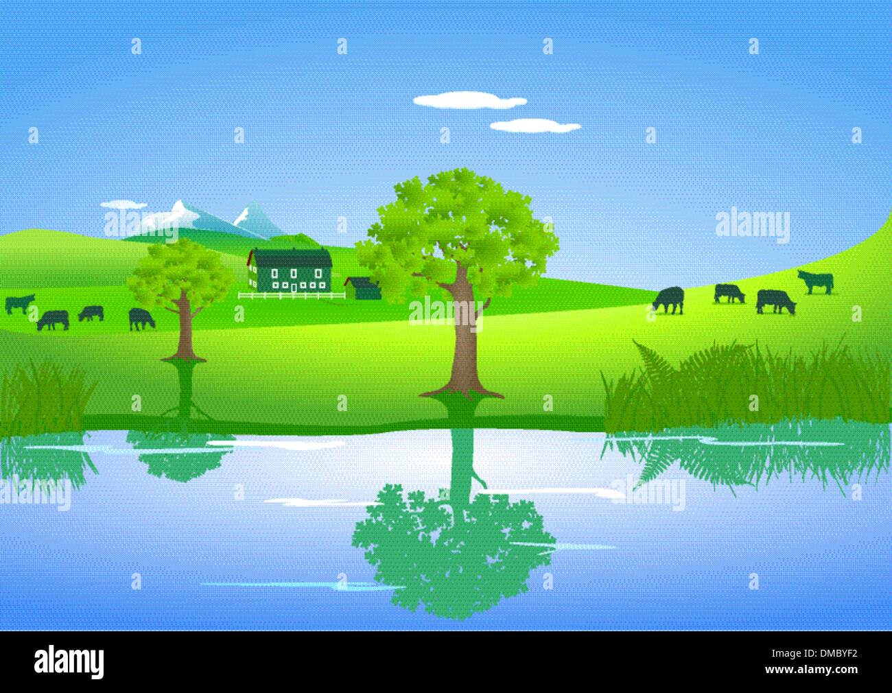 Morning nature Stock Vector Images - Alamy
