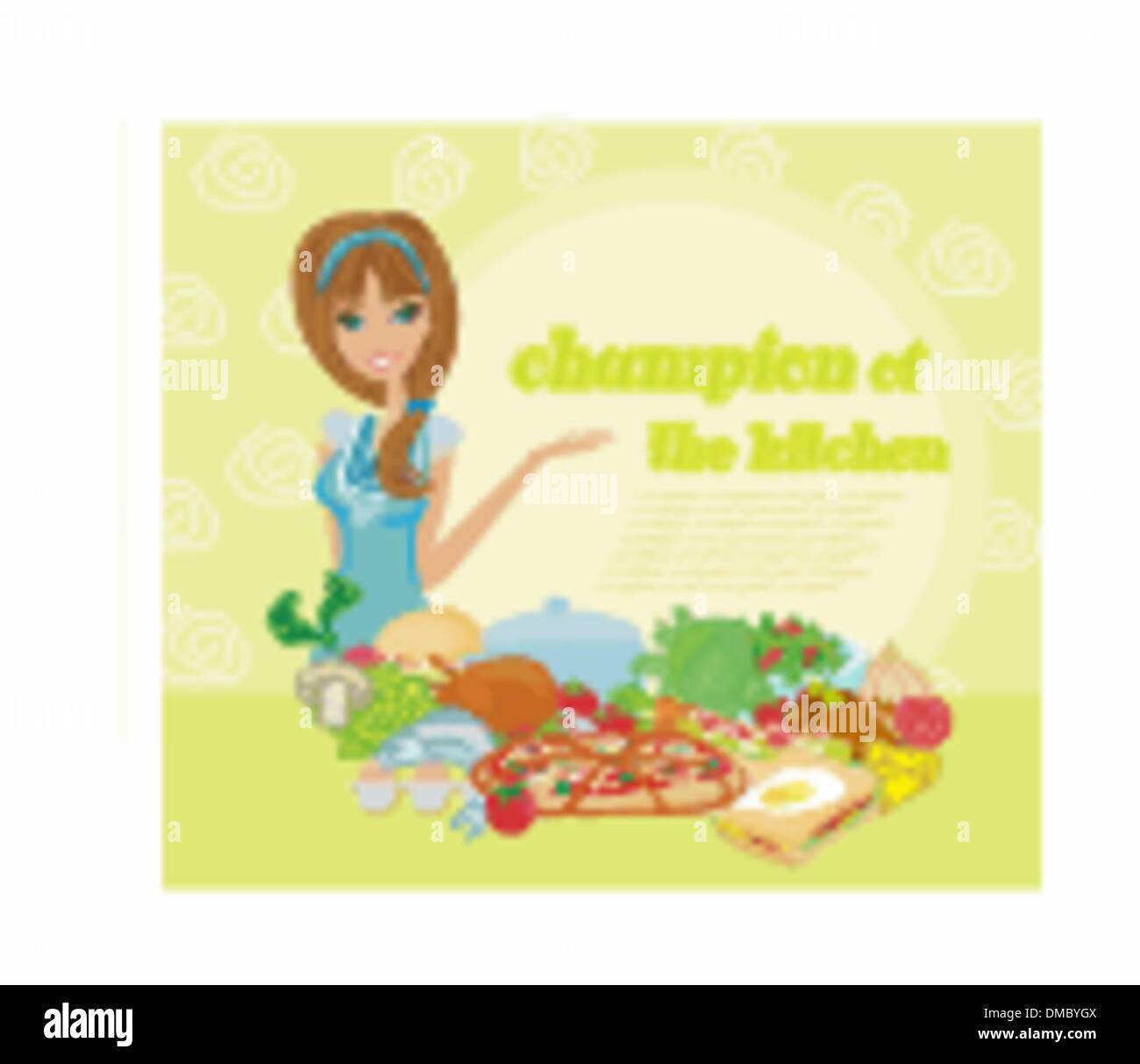 Beautiful lady eating restaurant Stock Vector Images - Alamy