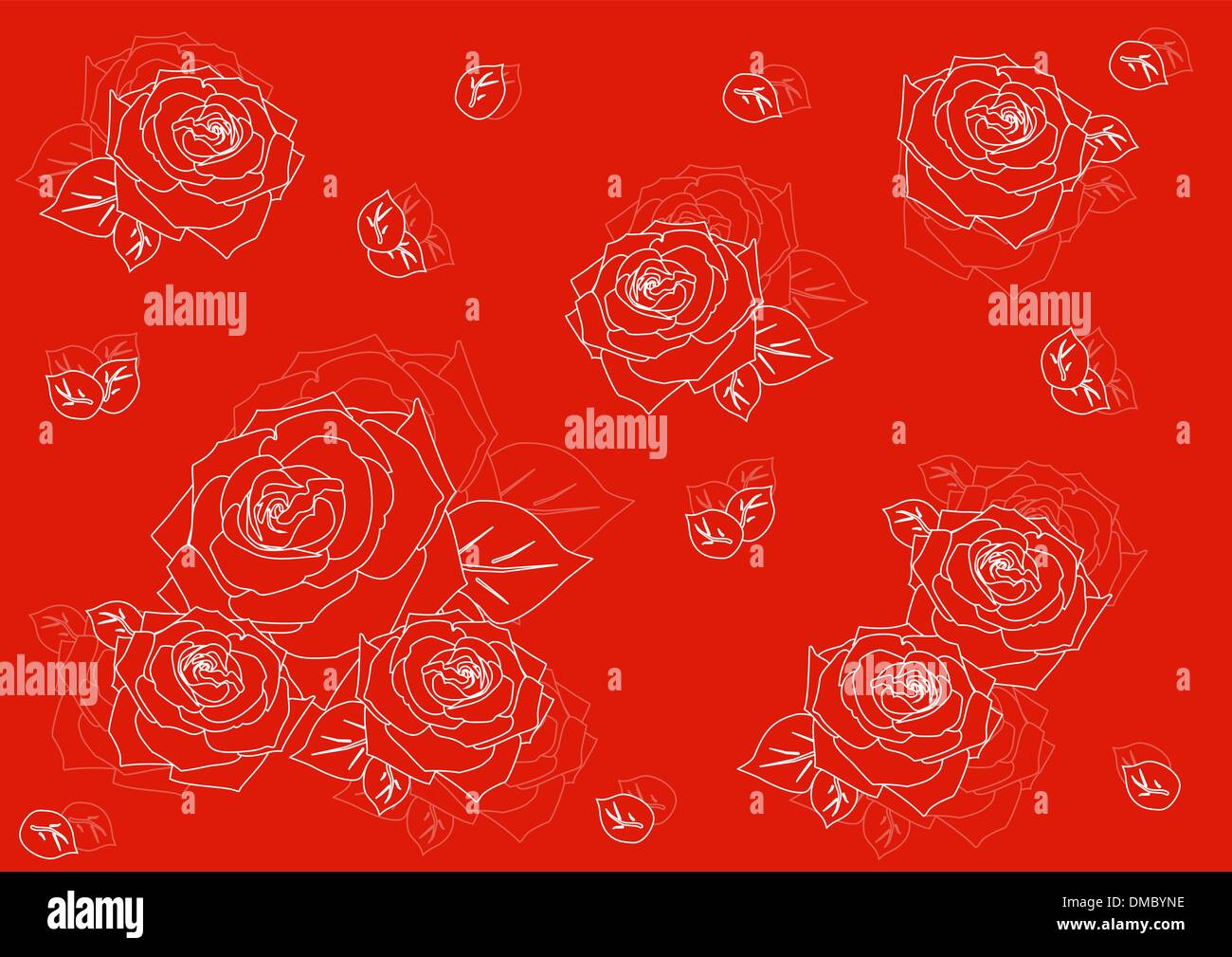 Seamless abstract flowers Stock Vector Images - Alamy