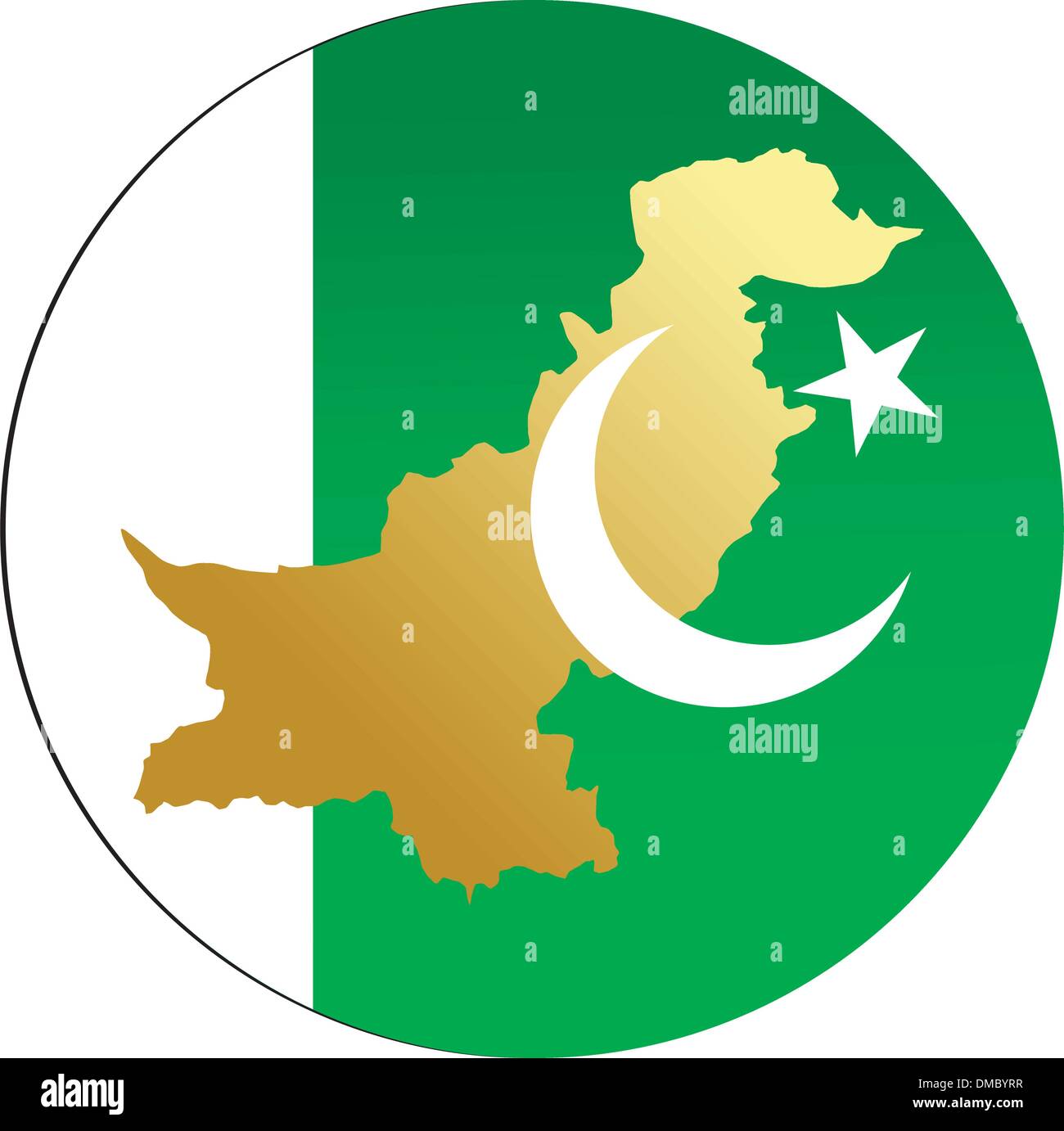 flag button in colours of Pakistan Stock Vector Image & Art - Alamy
