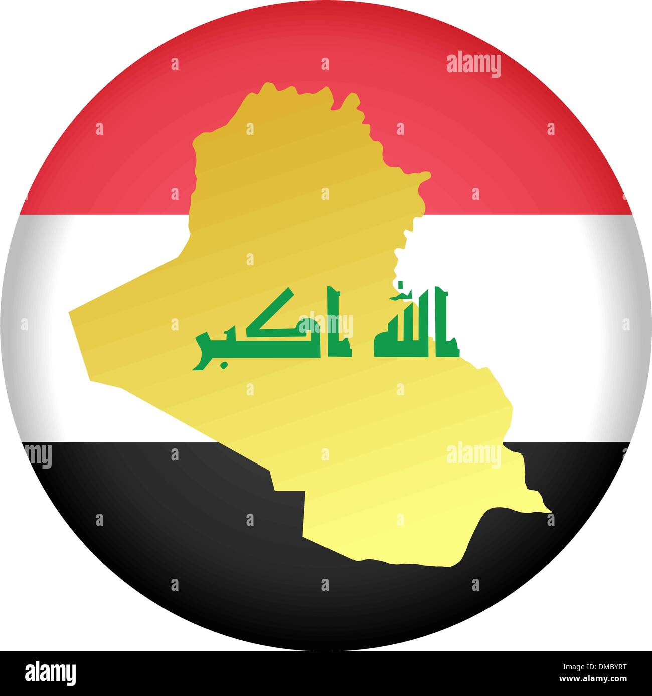 flag button in colours of Iraq Stock Vector Image & Art - Alamy