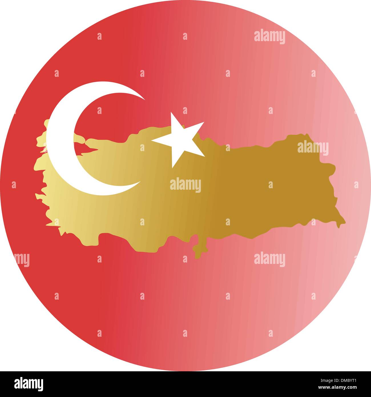 flag button in colours of Turkey Stock Vector Image & Art - Alamy