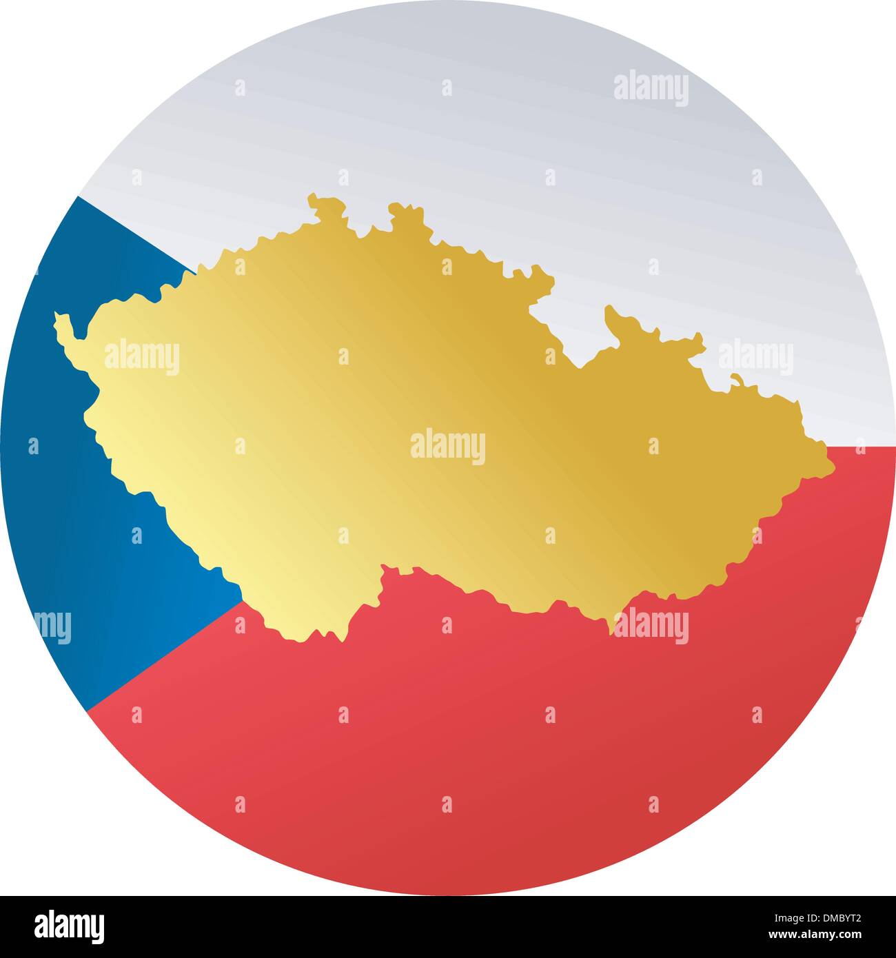 flag button in colours of Czech Republic Stock Vector Image & Art - Alamy