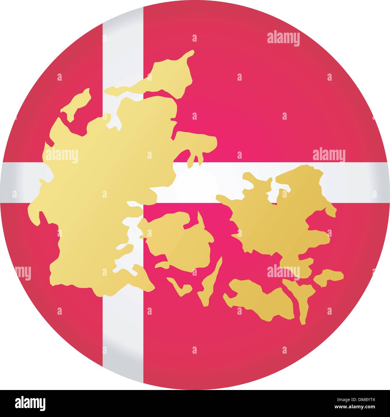 flag button in colours of Denmark Stock Vector Image & Art - Alamy