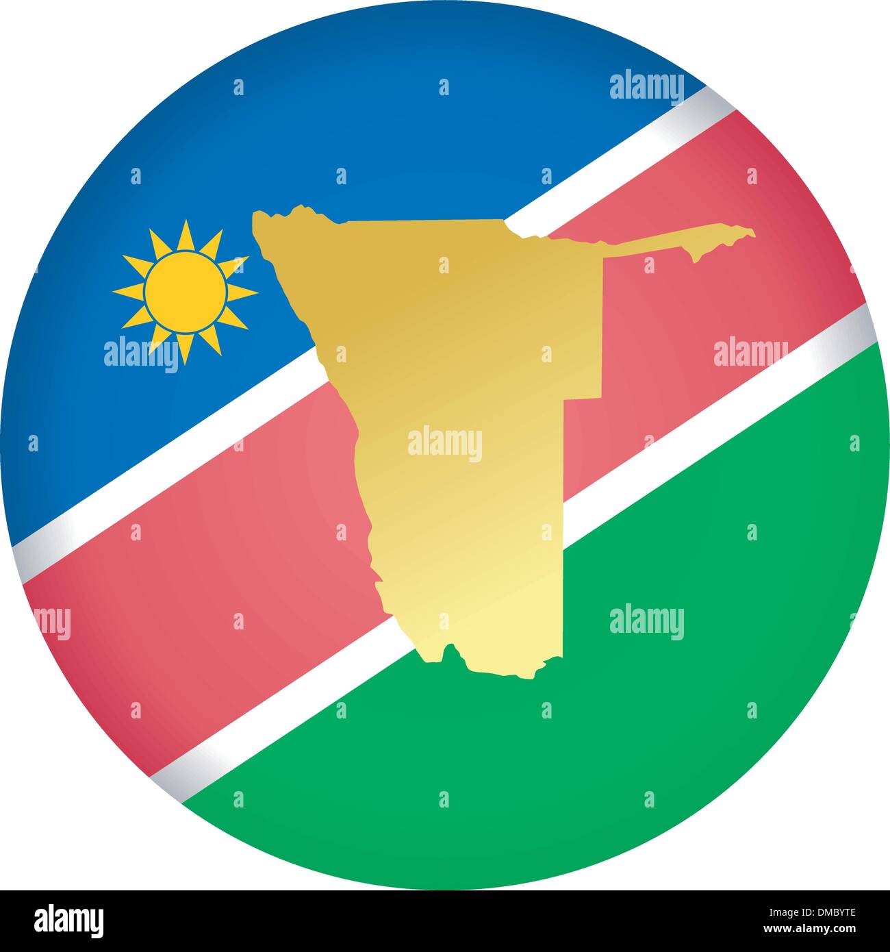 flag button in colours of Namibia Stock Vector Image & Art - Alamy