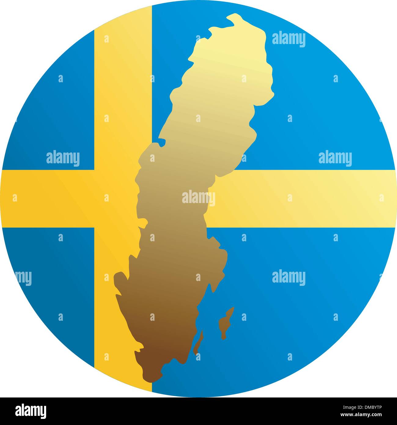 flag button in colours of Sweden Stock Vector Image & Art - Alamy