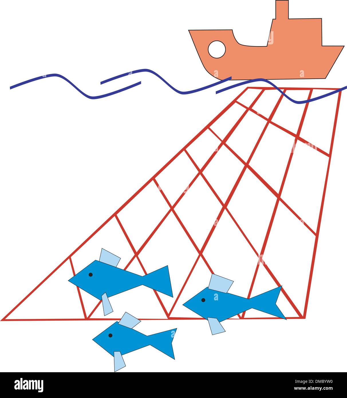 Fishing net vector vectors hi-res stock photography and images - Alamy