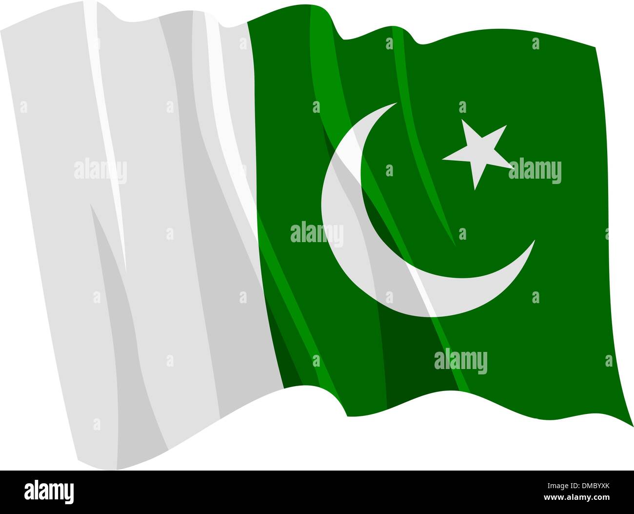 Pakistan national flag Stock Vector Images - Alamy