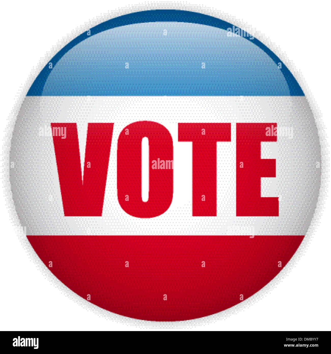 United States Election Vote Button Stock Vector Image & Art - Alamy
