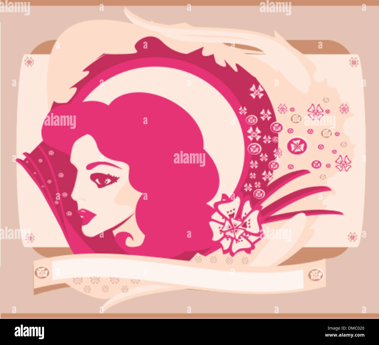 Abstract Beautiful Woman Poster Stock Vector Image And Art Alamy