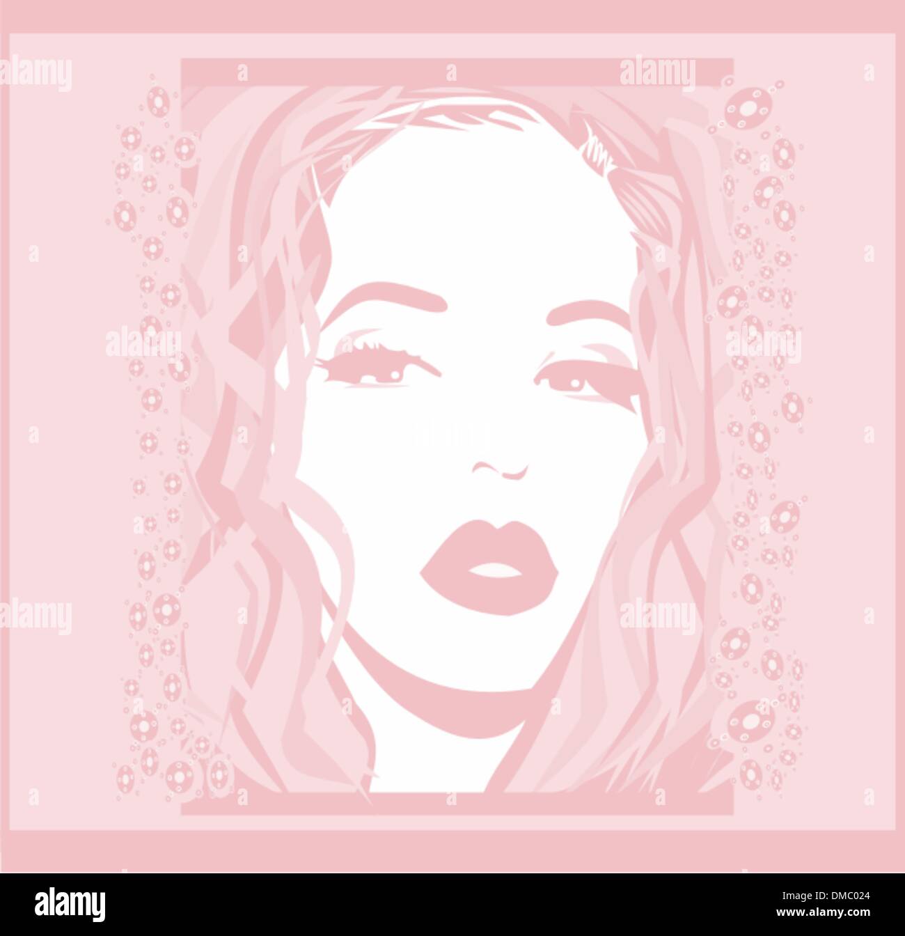 Abstract Beautiful Woman Poster Stock Vector Image And Art Alamy