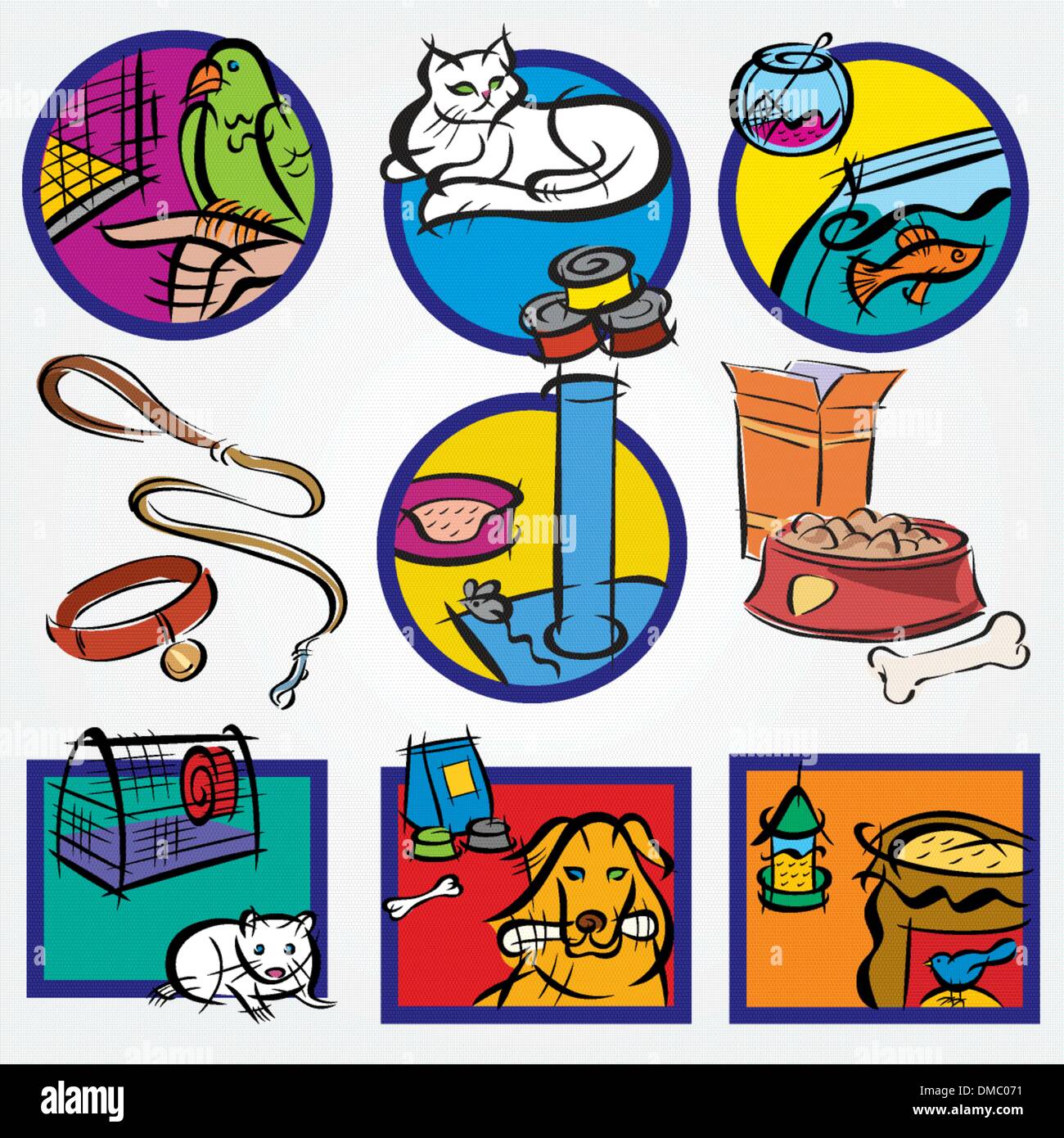 Set Icon for Pets-shop Stock Vector Image & Art - Alamy