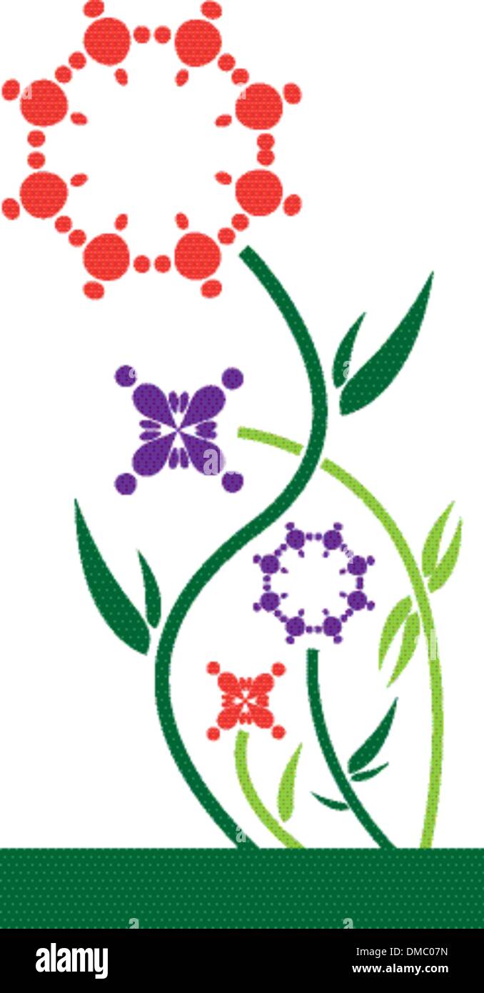 Abstract flower vector Stock Vector Images - Alamy