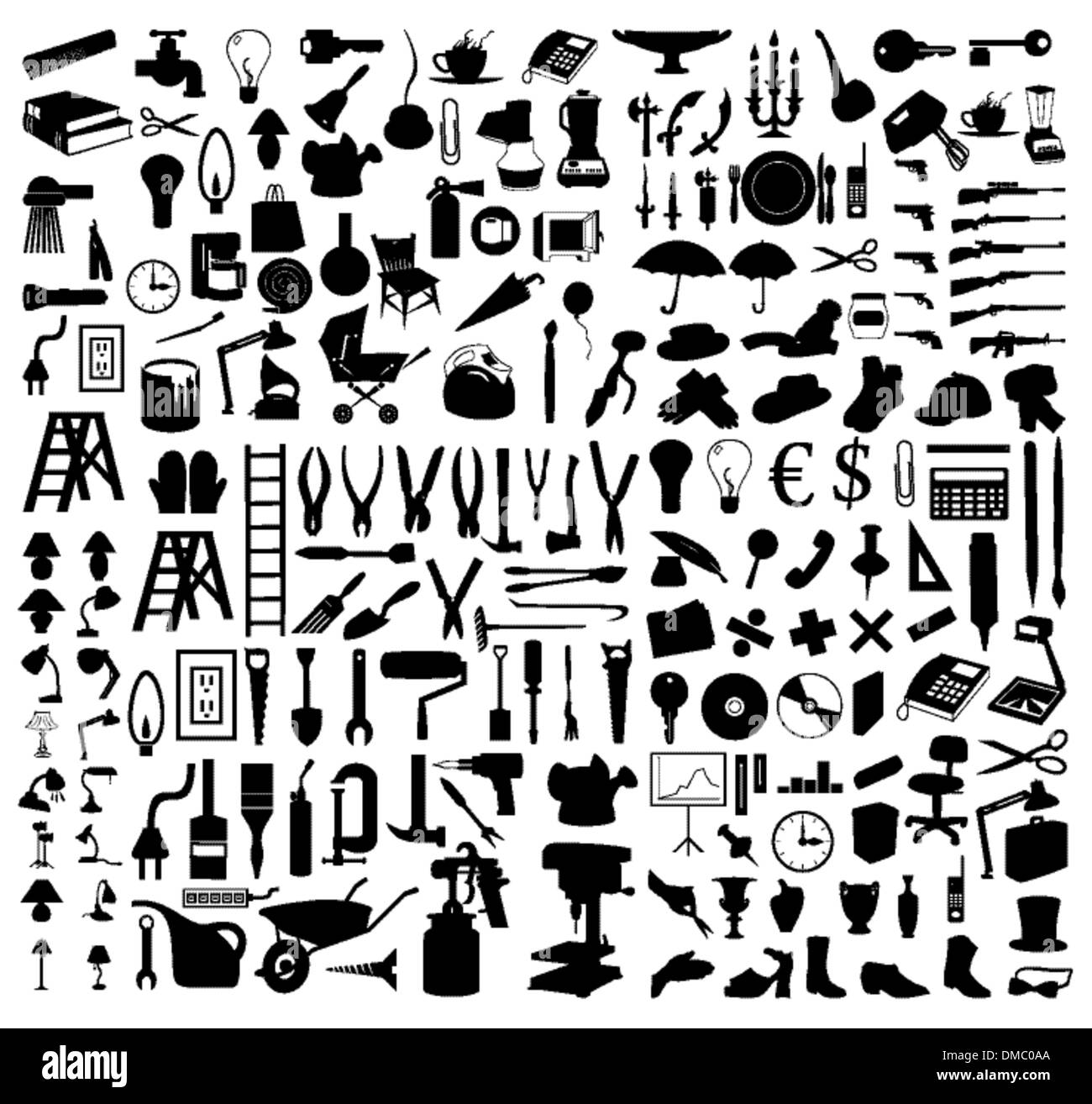 Collection of silhouettes hi-res stock photography and images - Alamy