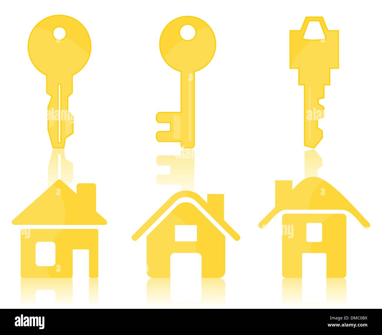 Key and the house Stock Vector Image & Art - Alamy