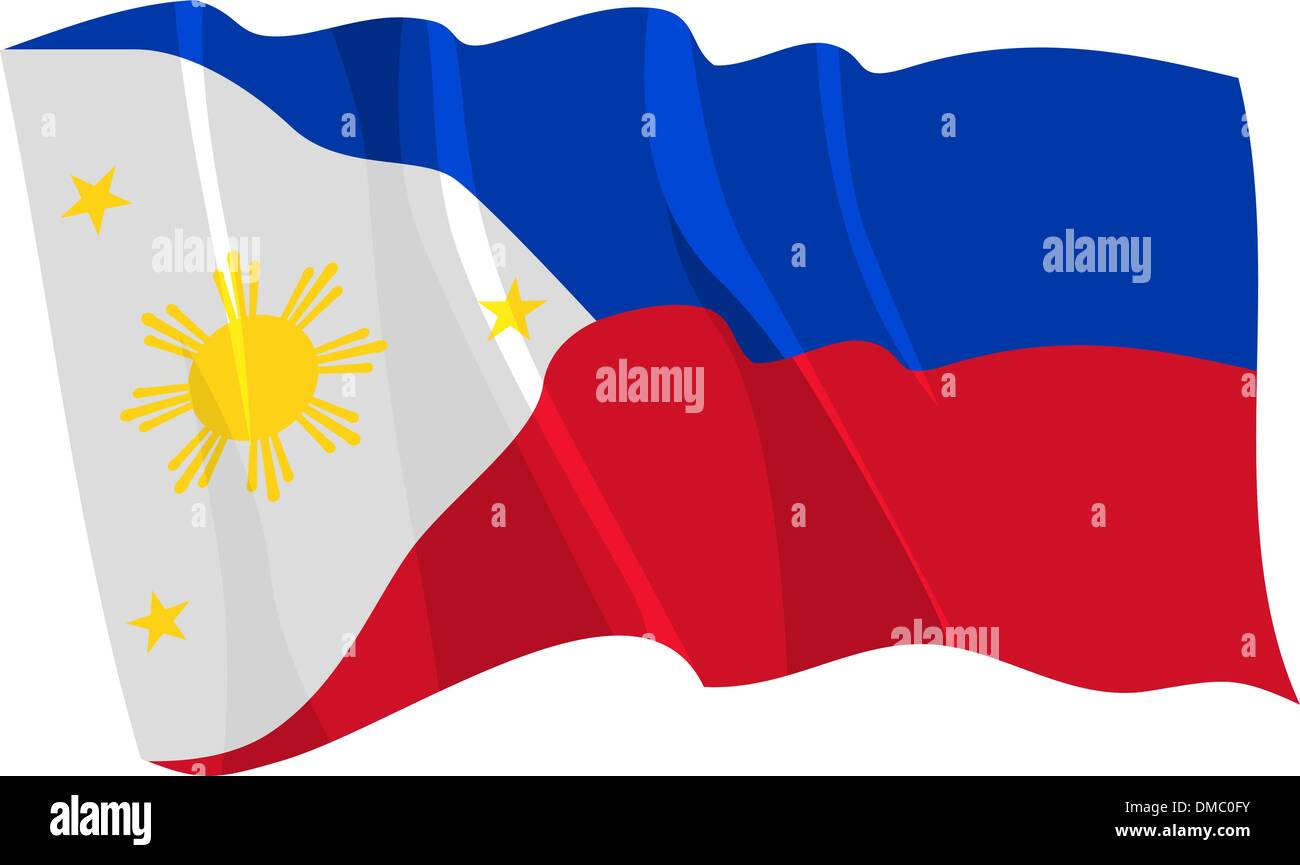Political waving flag of Philippines Stock Vector Image & Art - Alamy