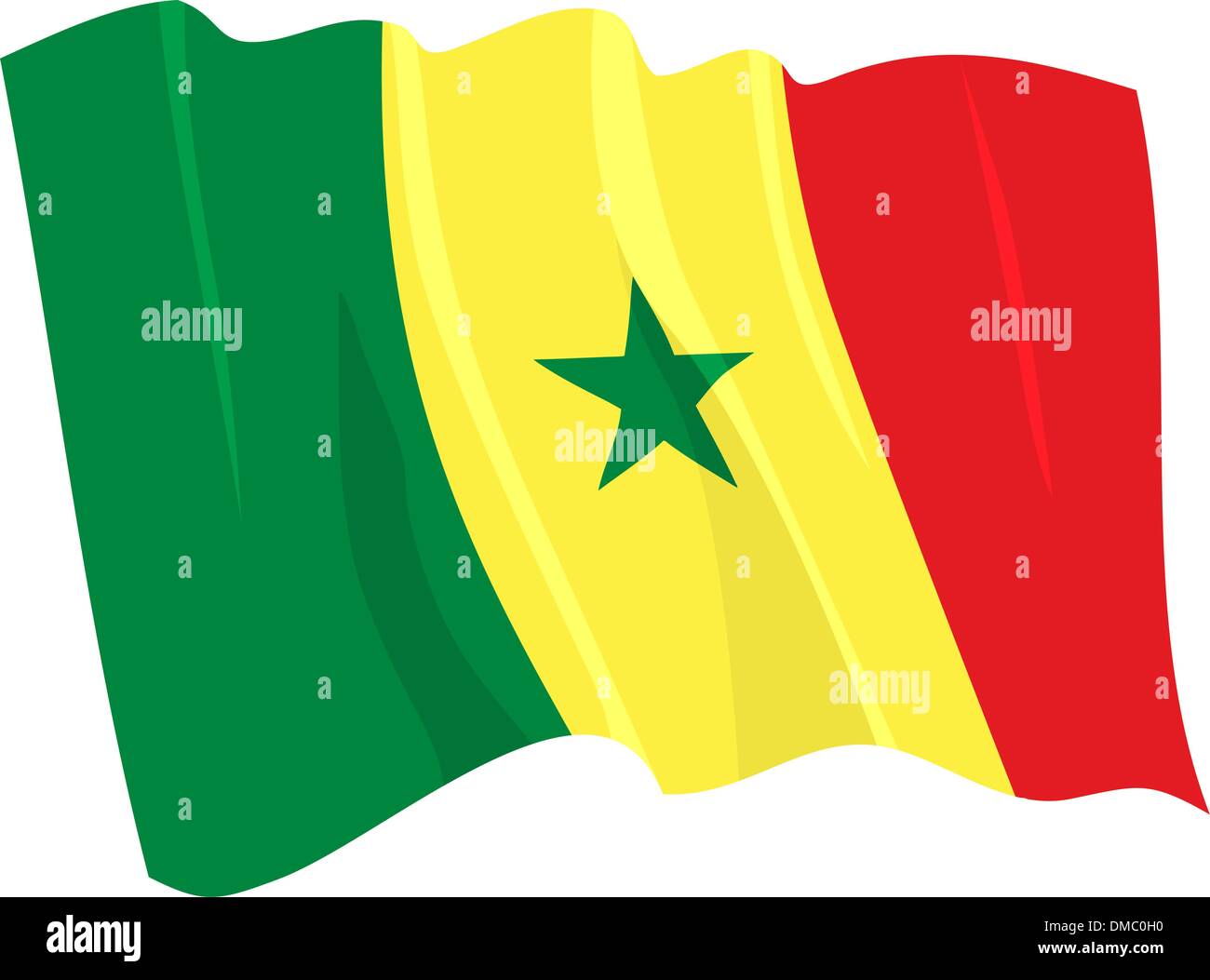 Flag of senegal Stock Vector Images - Alamy