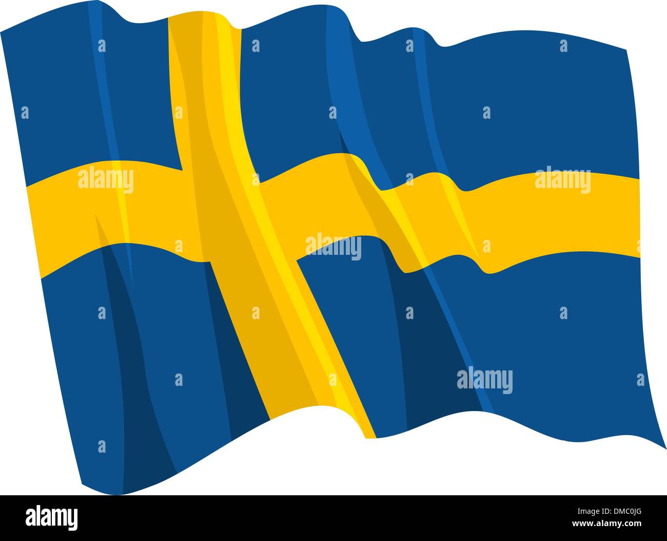 Political waving flag of Sweden Stock Vector Image & Art - Alamy