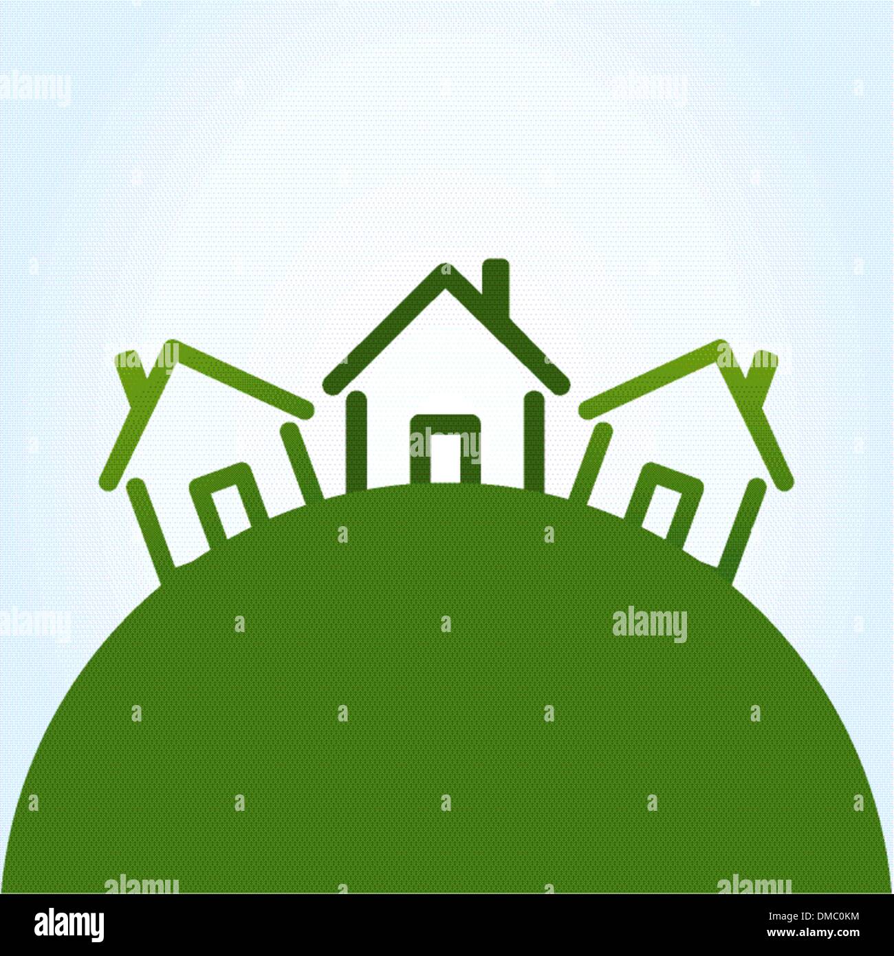 Three houses Stock Vector Images - Alamy
