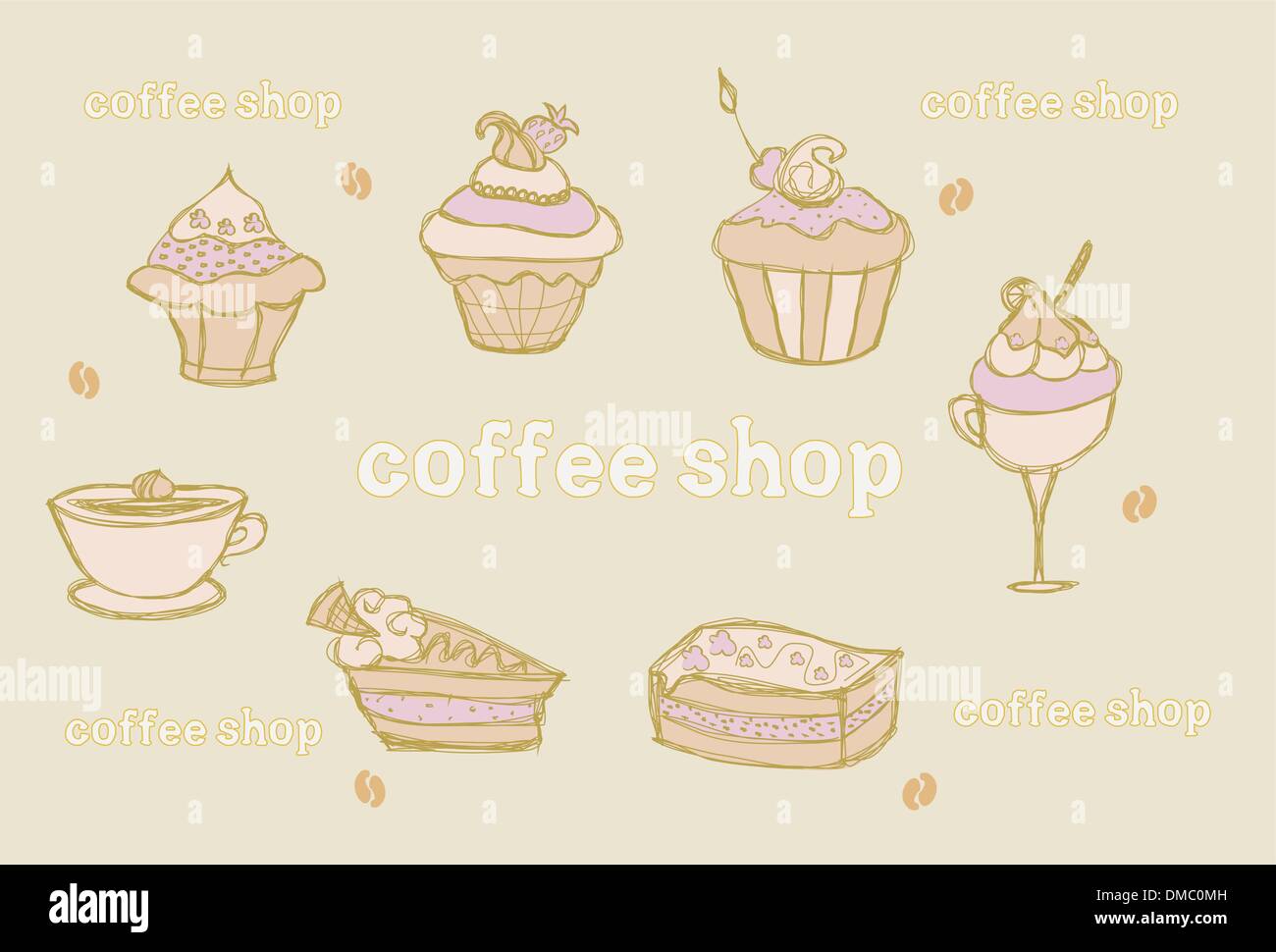 Wedding cake sweets Stock Vector Images - Alamy