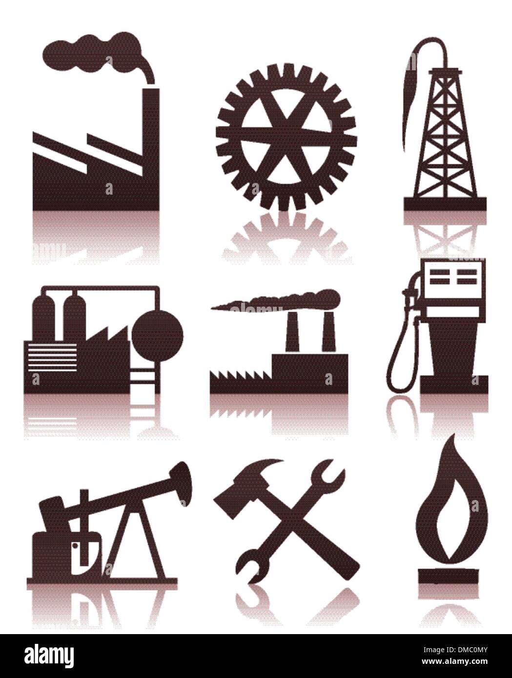 Industrial metal architecture Stock Vector Images - Alamy