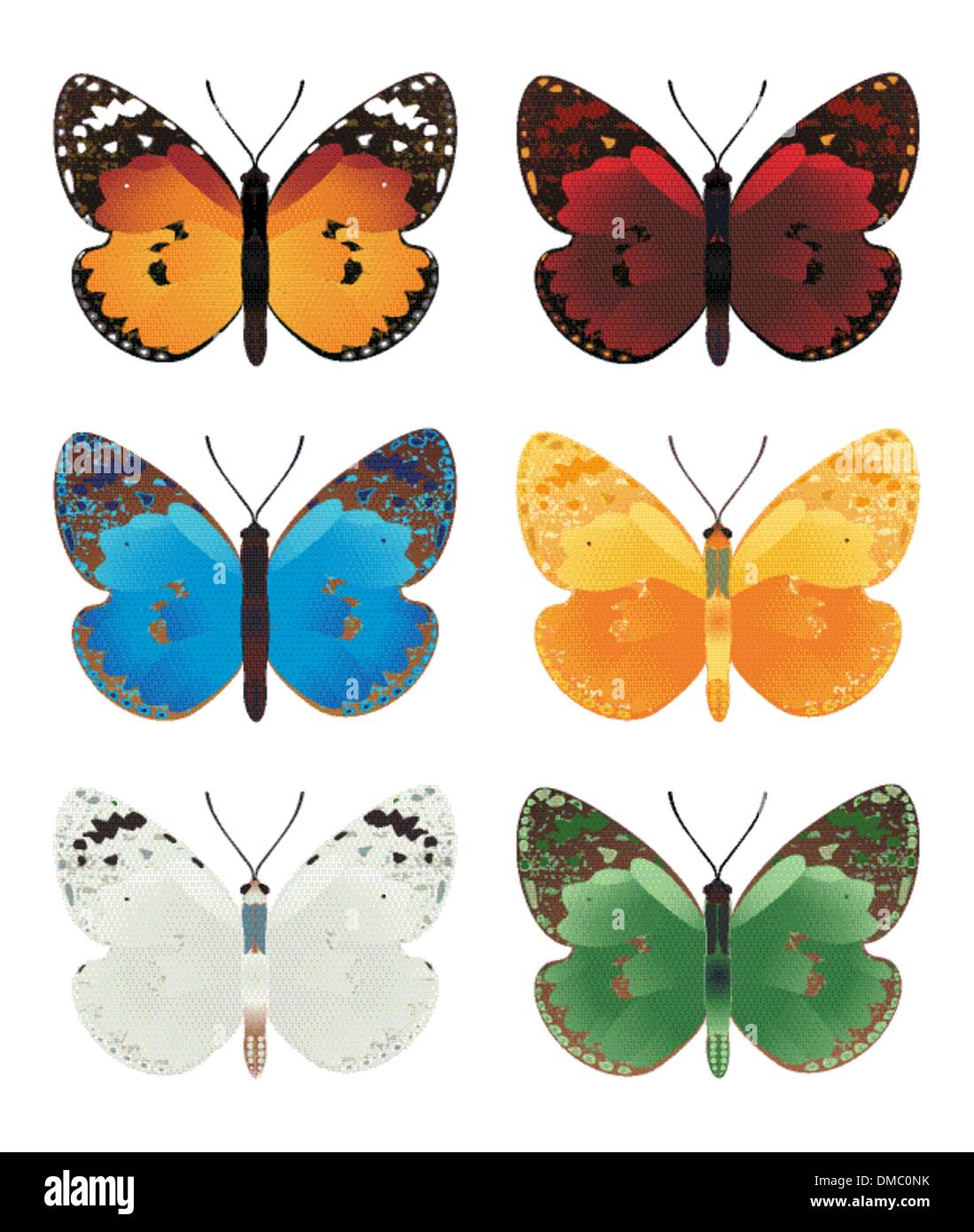 Pollen butterfly Stock Vector Images - Alamy