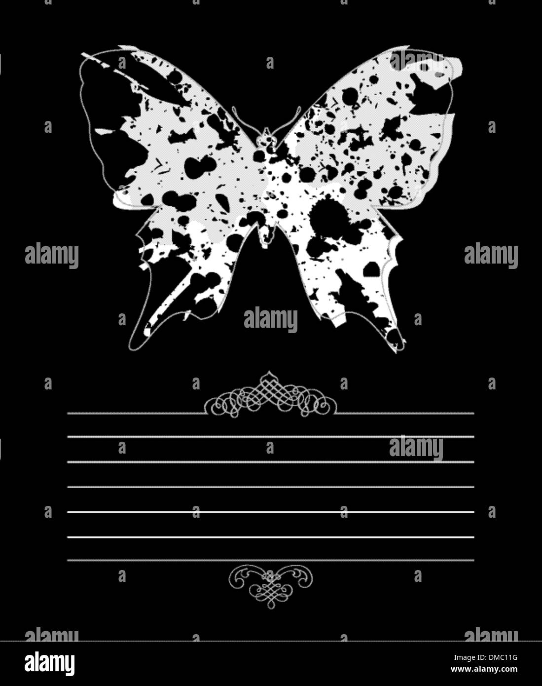 Butterfly texture wing Black and White Stock Photos & Images - Alamy