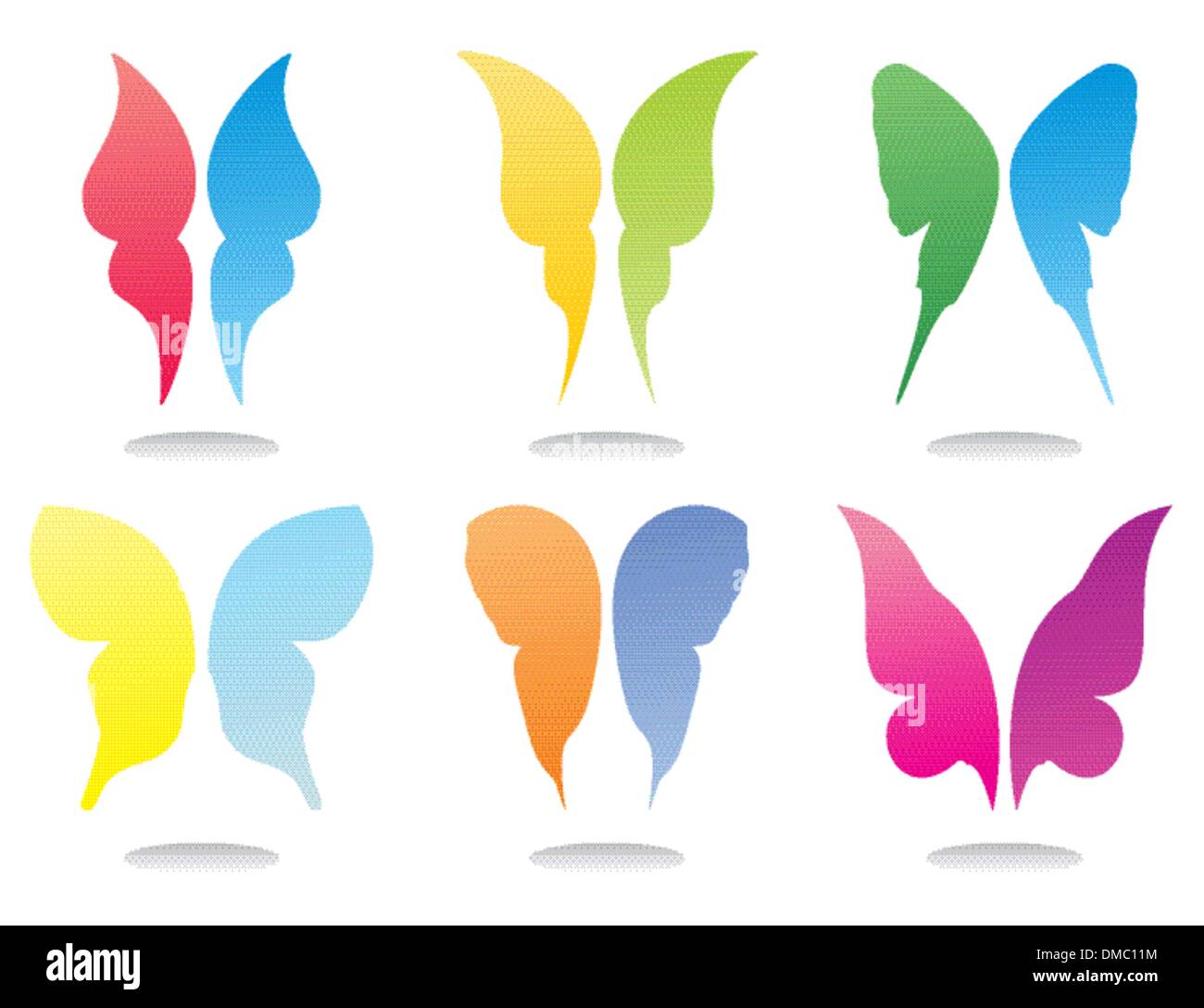 Icons of butterflies Stock Vector Image & Art - Alamy