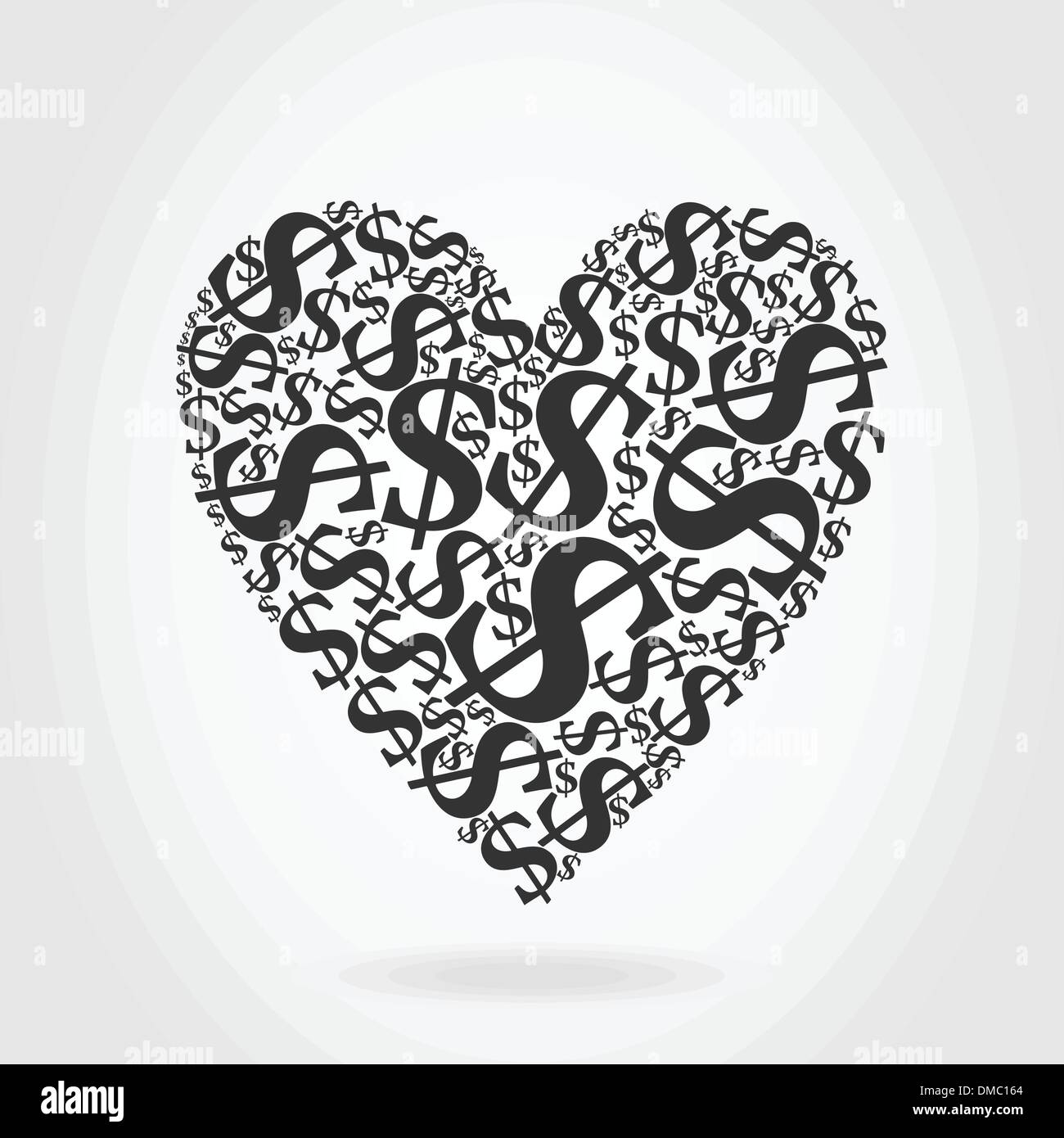 Heart dollar hi-res stock photography and images - Alamy