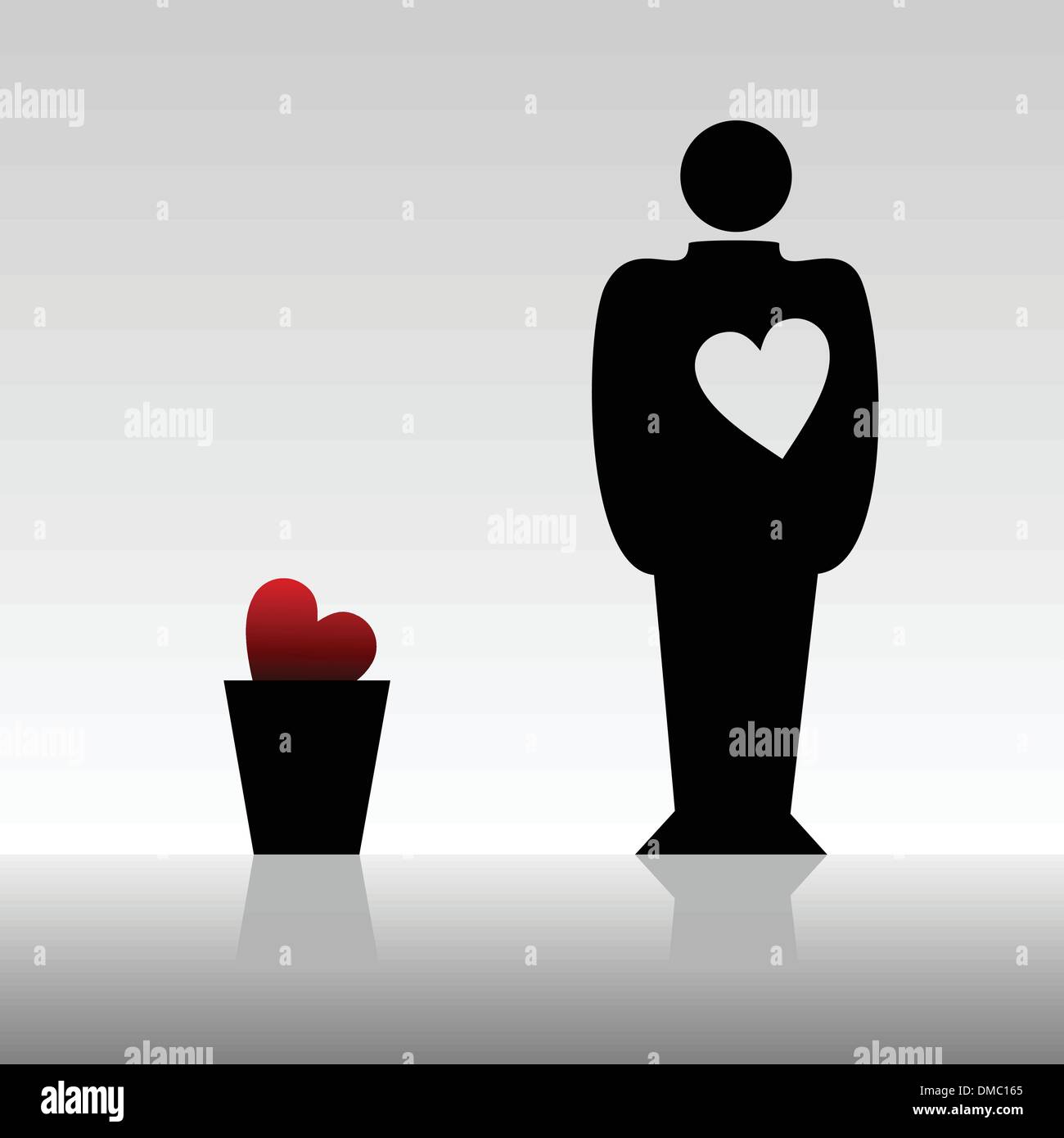 Broken heart black and red hi-res stock photography and images - Alamy