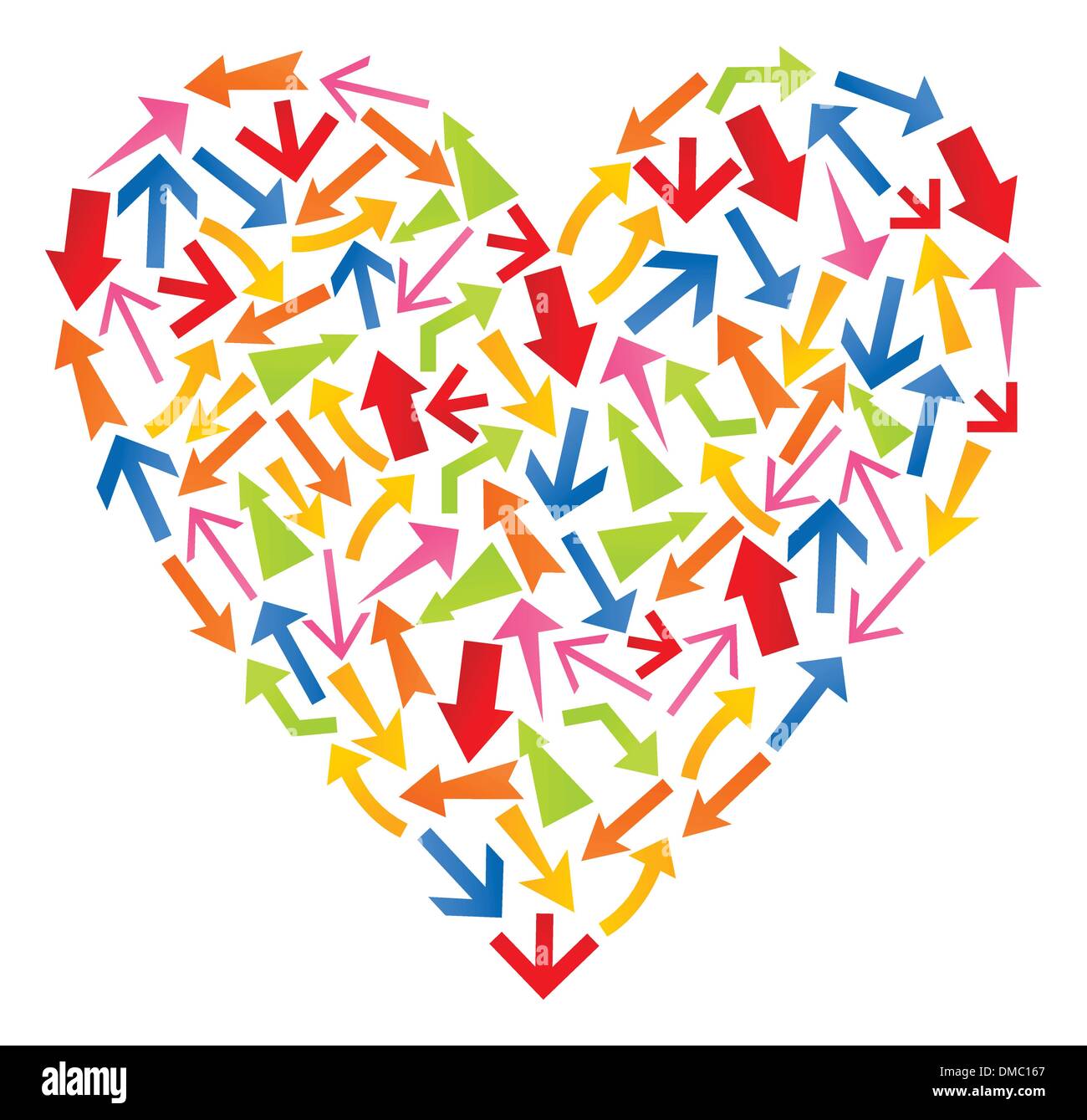 Neon arrows red Stock Vector Images - Alamy