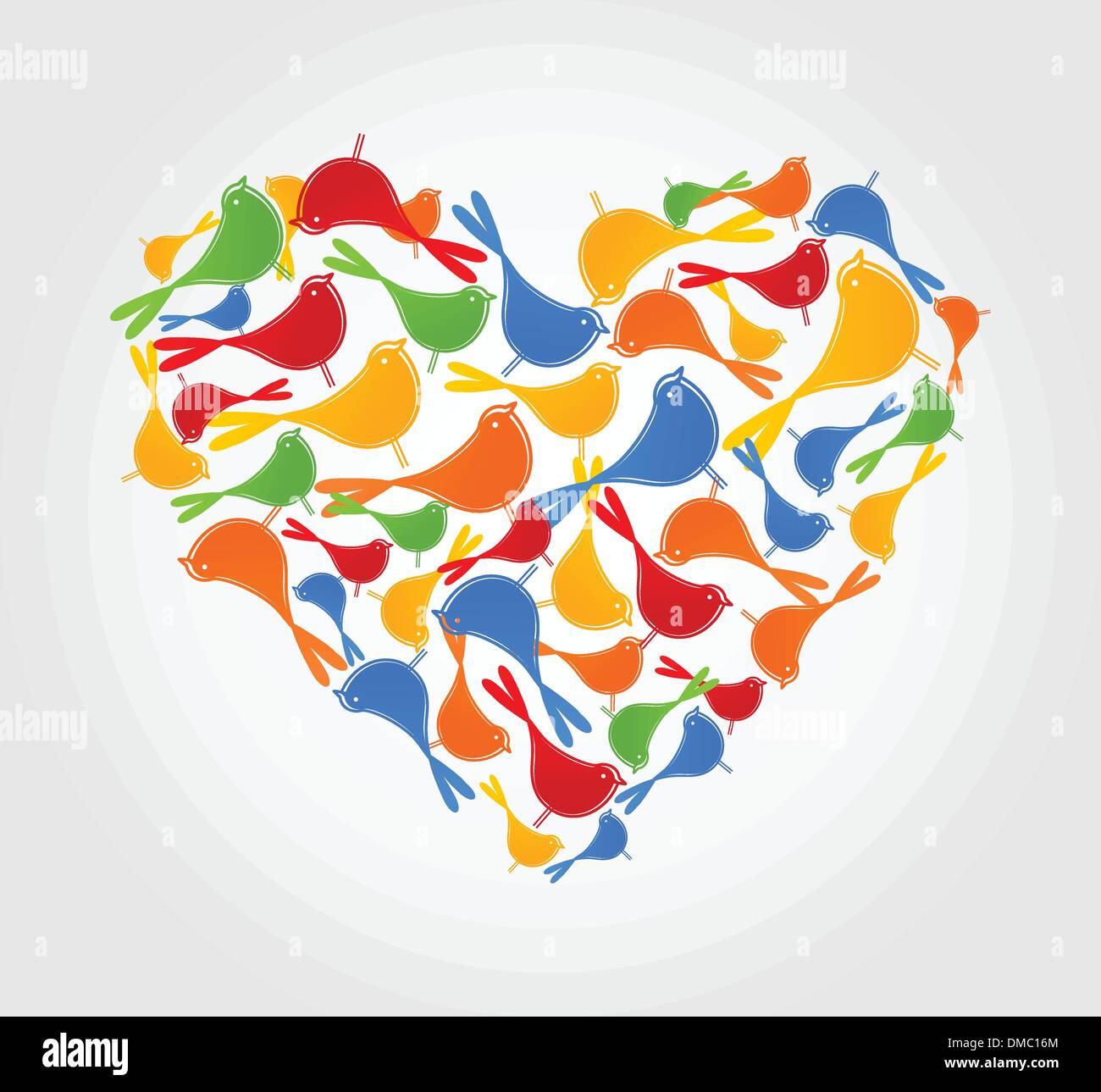 Dove heart icon blue Stock Vector Images - Alamy