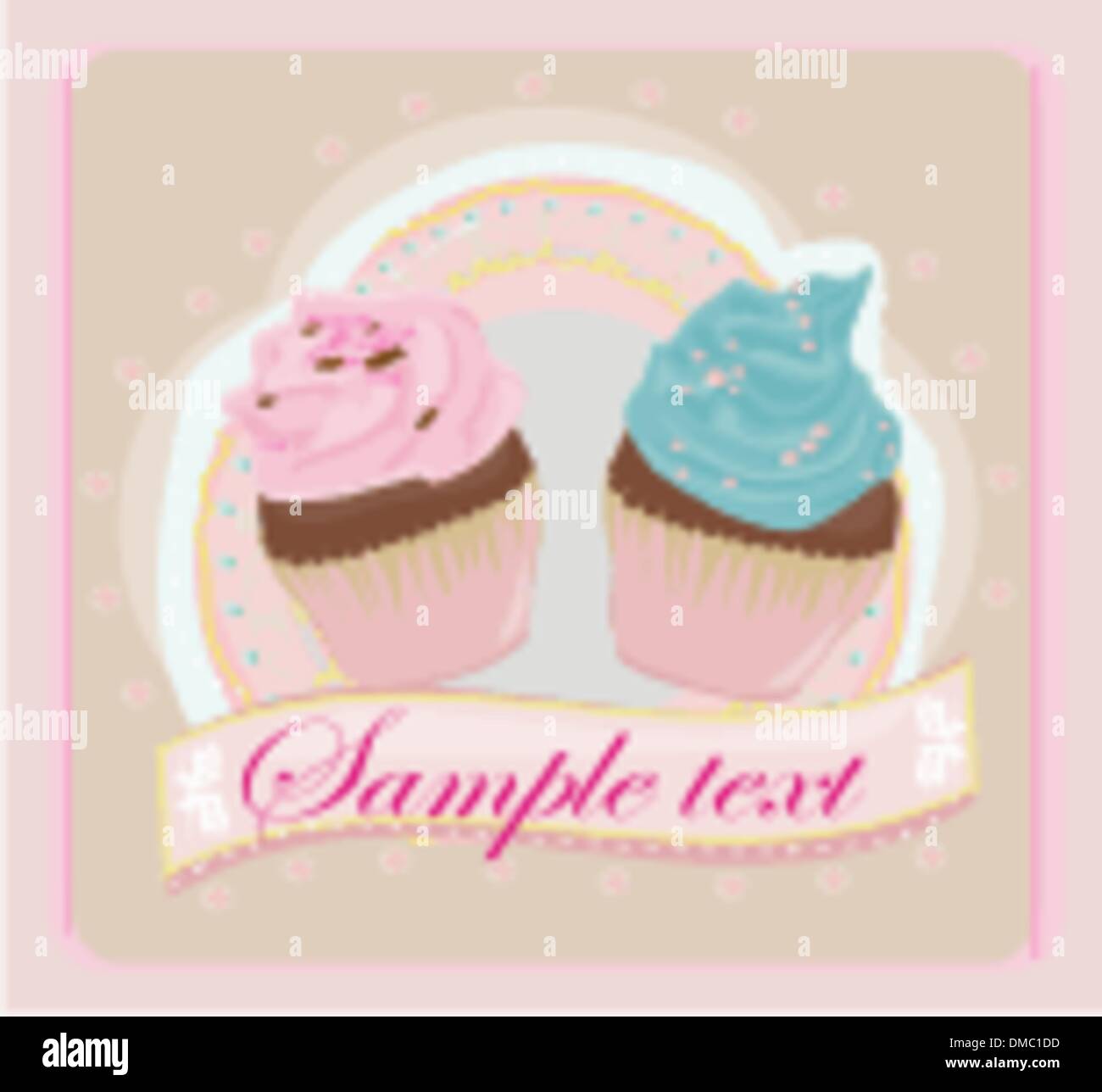Lovely Cupcake Design Stock Vector Image & Art - Alamy
