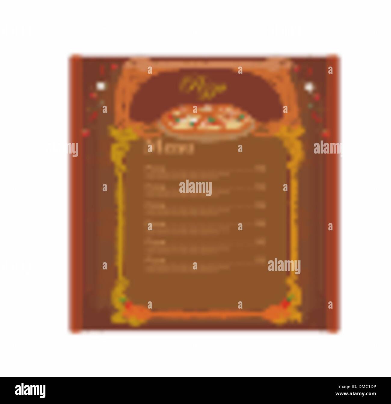 Pizza Menu Template Stock Vector Image & Art - Alamy
