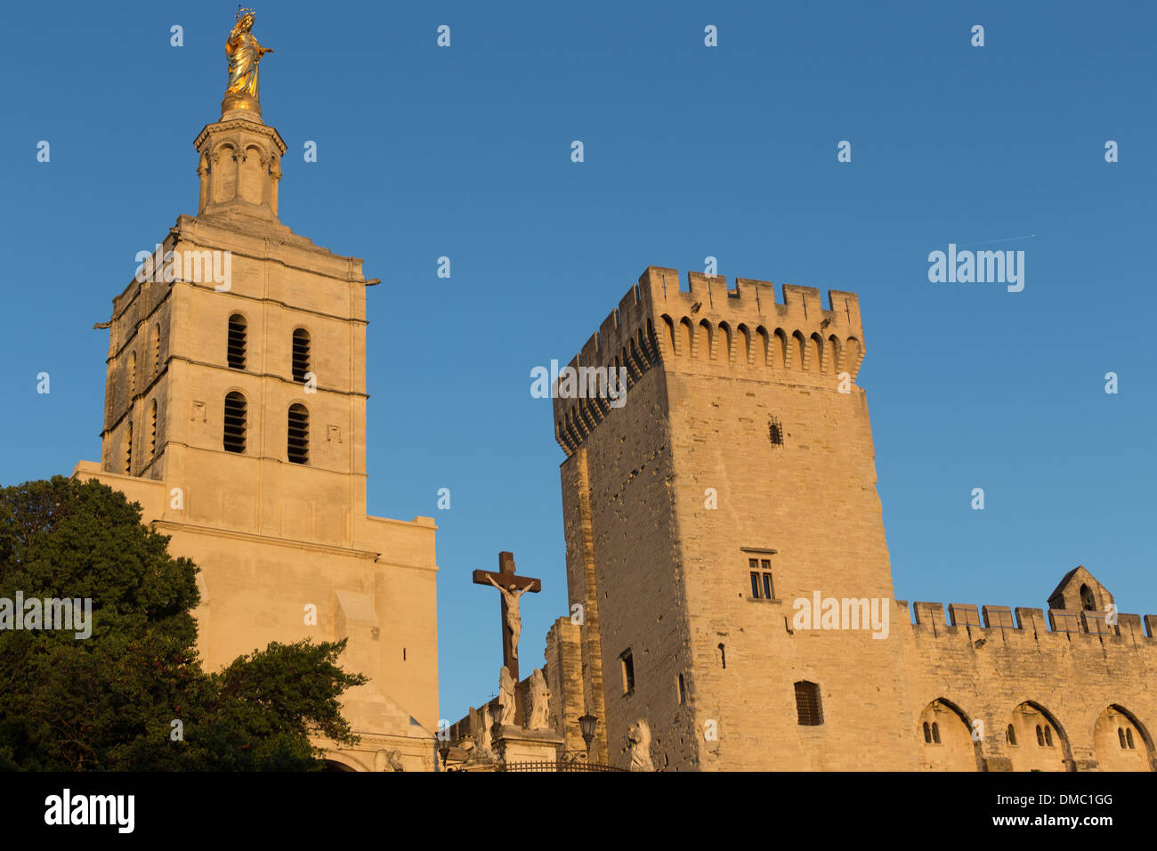 CATHEDRAL NOTRE DAME DES DOMS OF AVIGNON, BUILT IN THE 12TH CENTURY AND ...