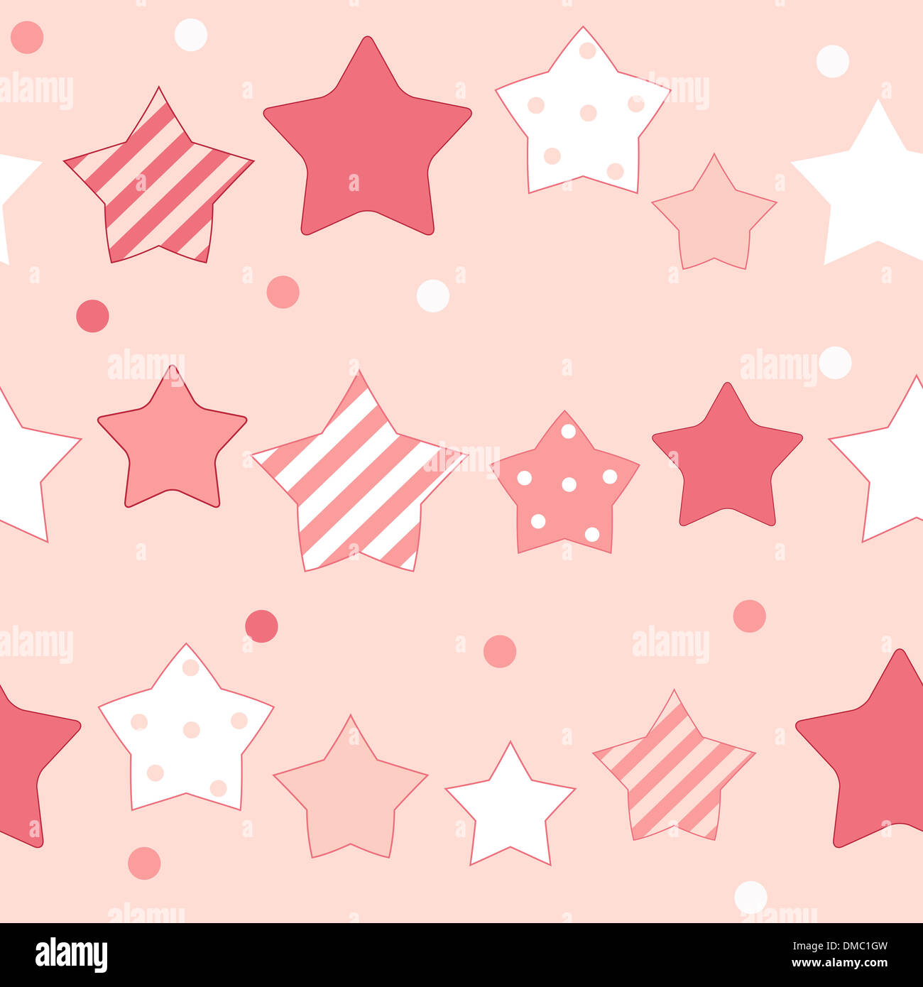 Cute Star Seamless Pattern Background Vector Illustration Stock Photo ...