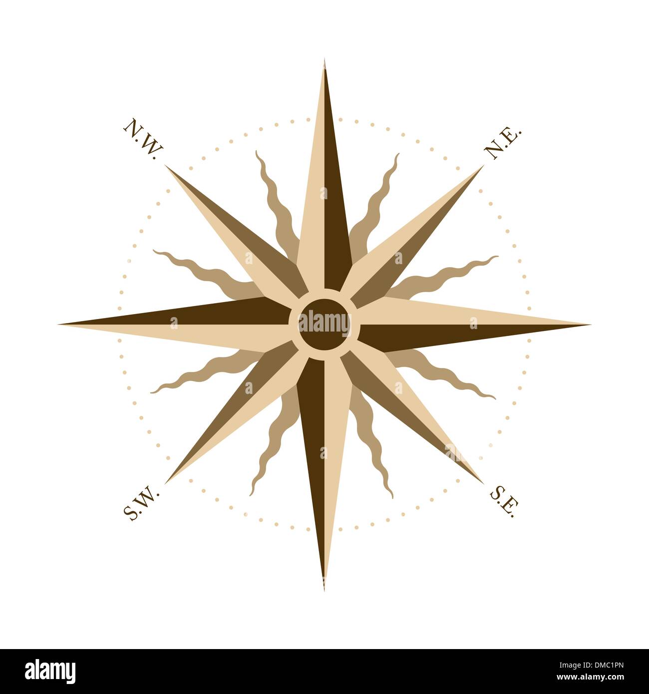 Vector wind rose Stock Vector Image & Art - Alamy