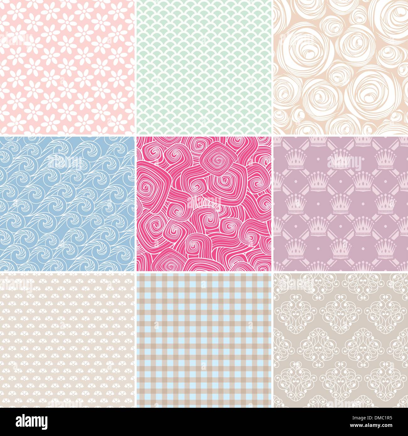 simple seamless patterns Stock Vector Image & Art - Alamy