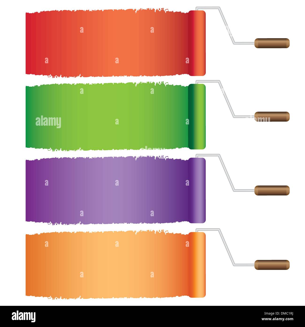 Paint rollers pattern Stock Vector Images - Alamy