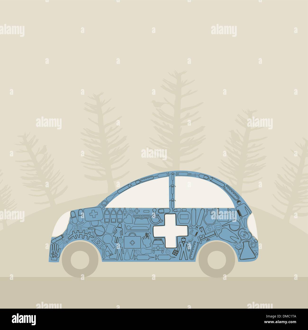 Doctor car Stock Vector Images - Alamy