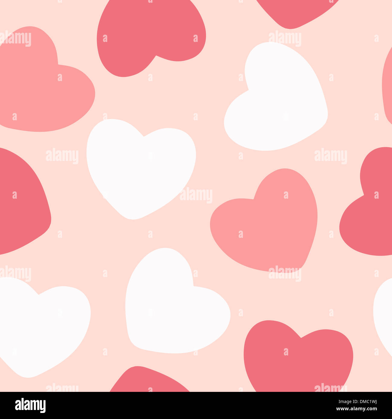 valentine seamless hearts pattern Stock Photo - Alamy